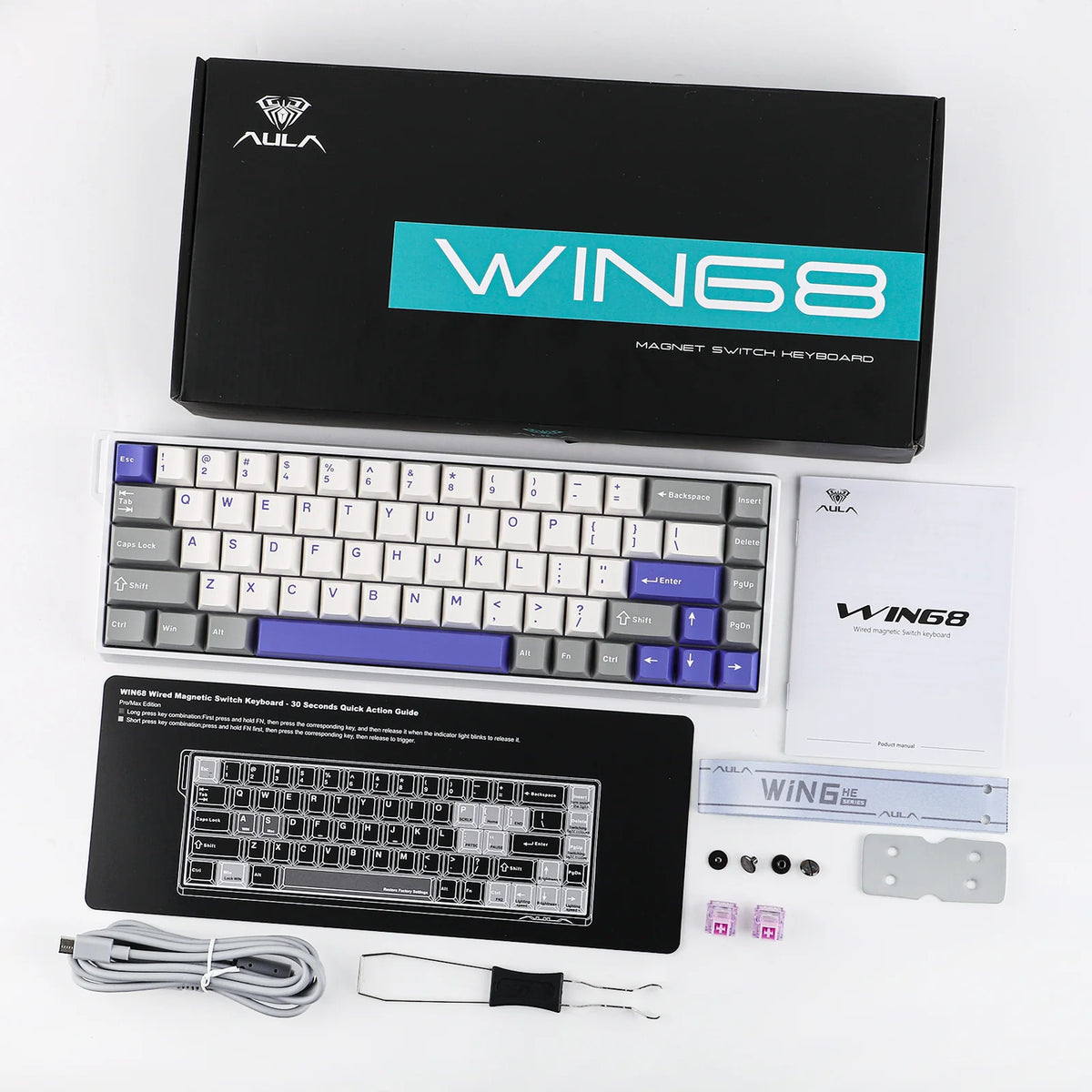 AULA WIN68 HE Max Hall Effect Gaming Keybaord – The Revive Tech