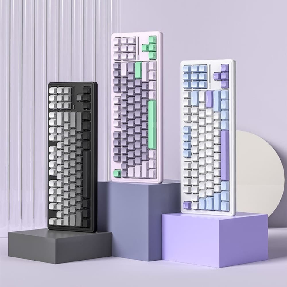 XINMENG M87 Pro V2 Tri-Mode Gasket Mechanical Keyboard – Gradient Blac ...